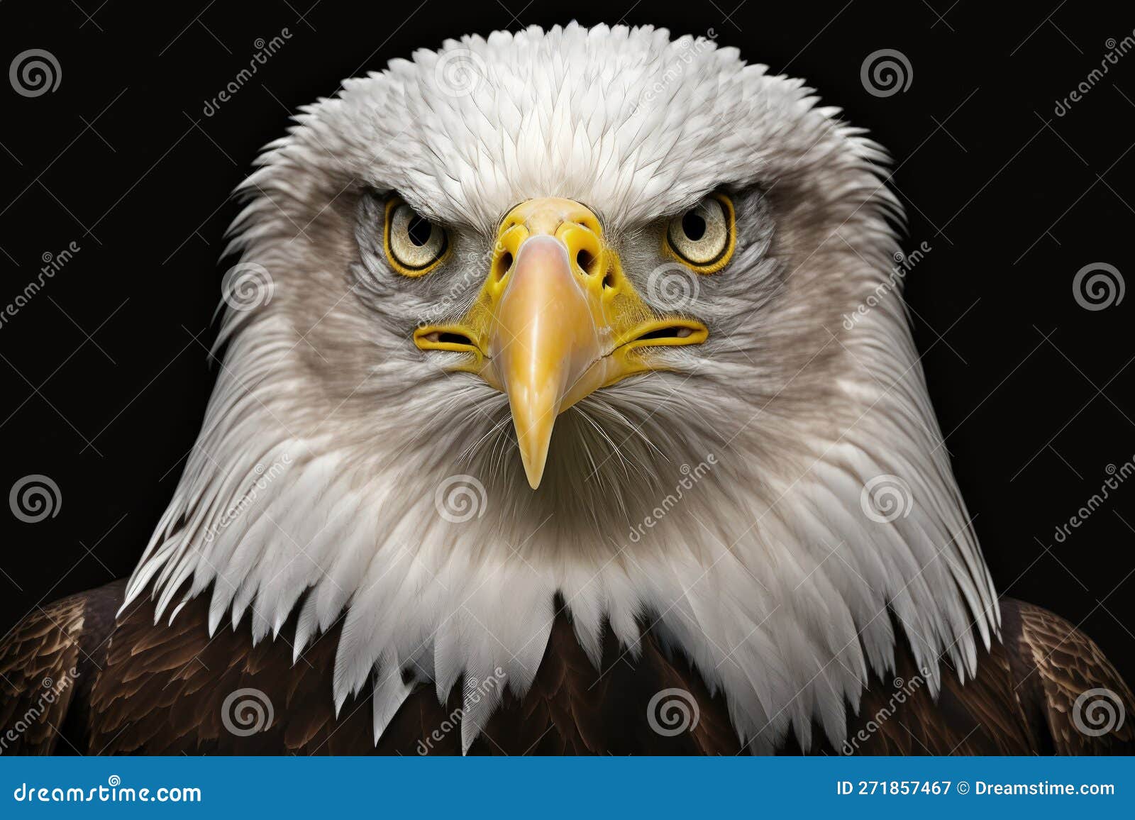 One on One, Intense Eagle Staring Stock Illustration - Illustration of ...