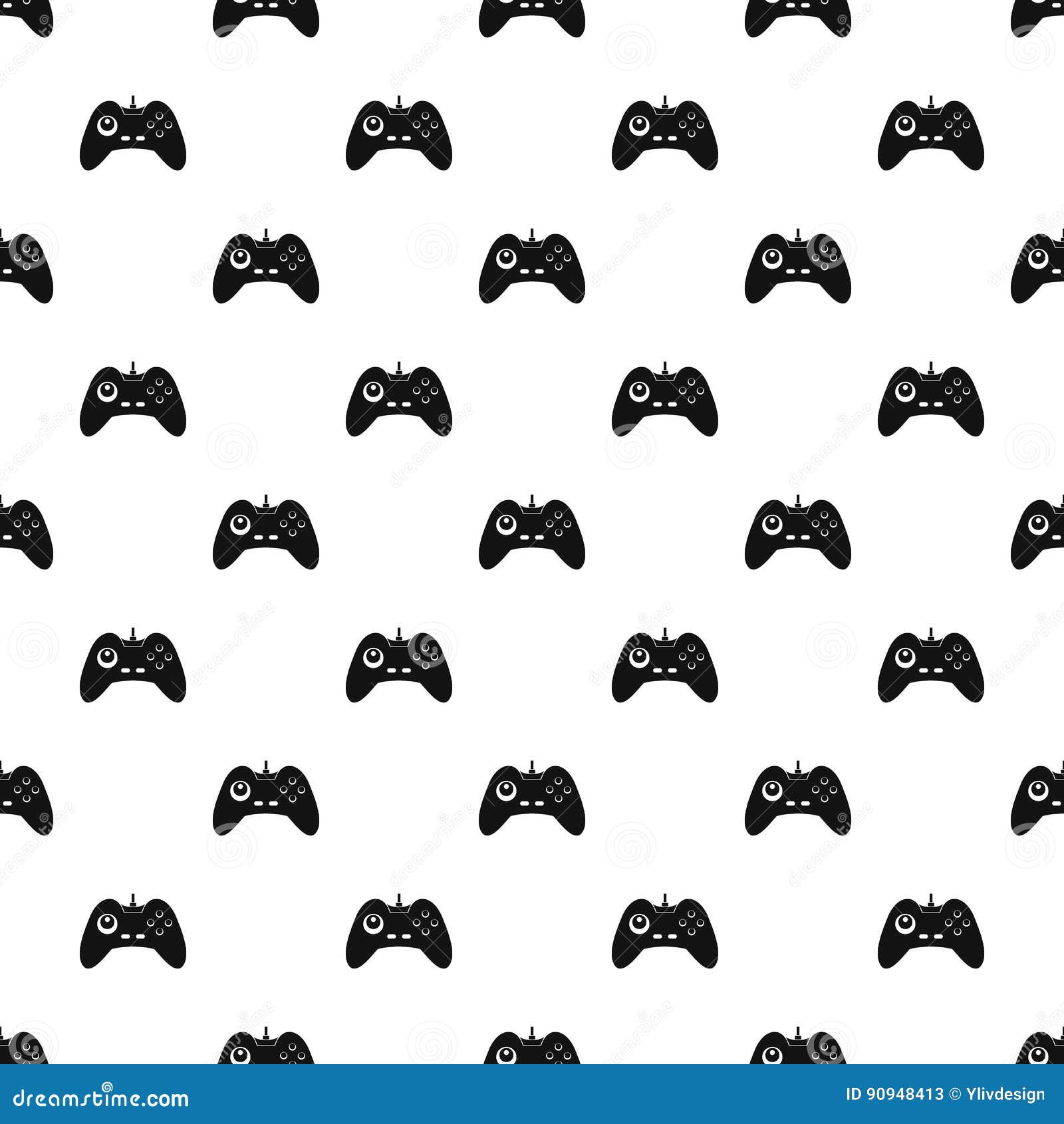 One Joystick Pattern Vector Stock Vector - Illustration of joystick ...
