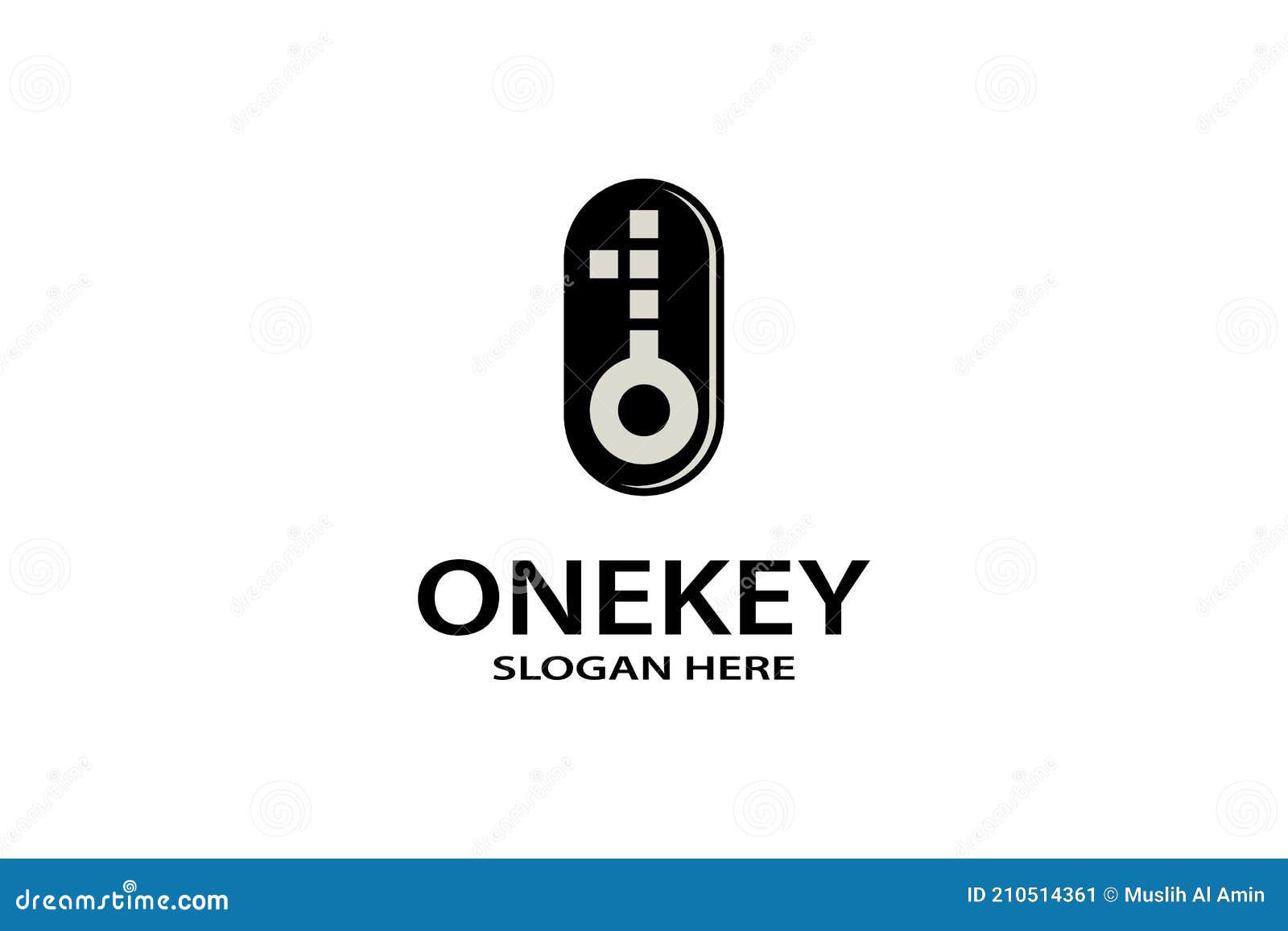 One Key Logo stock vector. Illustration of graphic, agent - 210514361