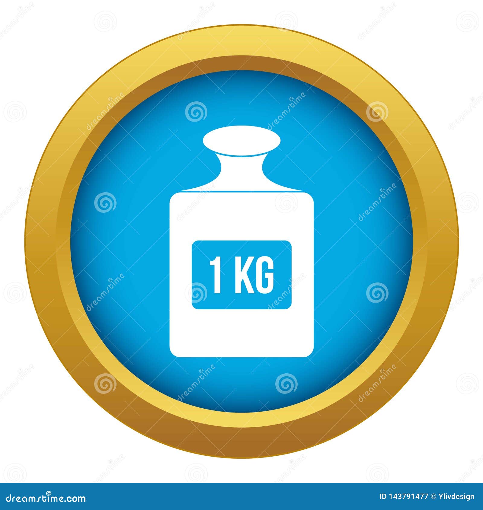 One Kilogram Weight Pattern, Simple Style Stock Vector - Illustration ...