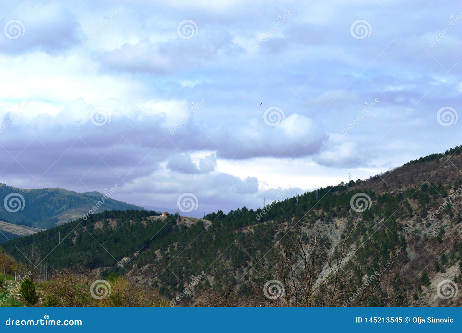 Landscape in spring colors stock image. Image of color - 145213545