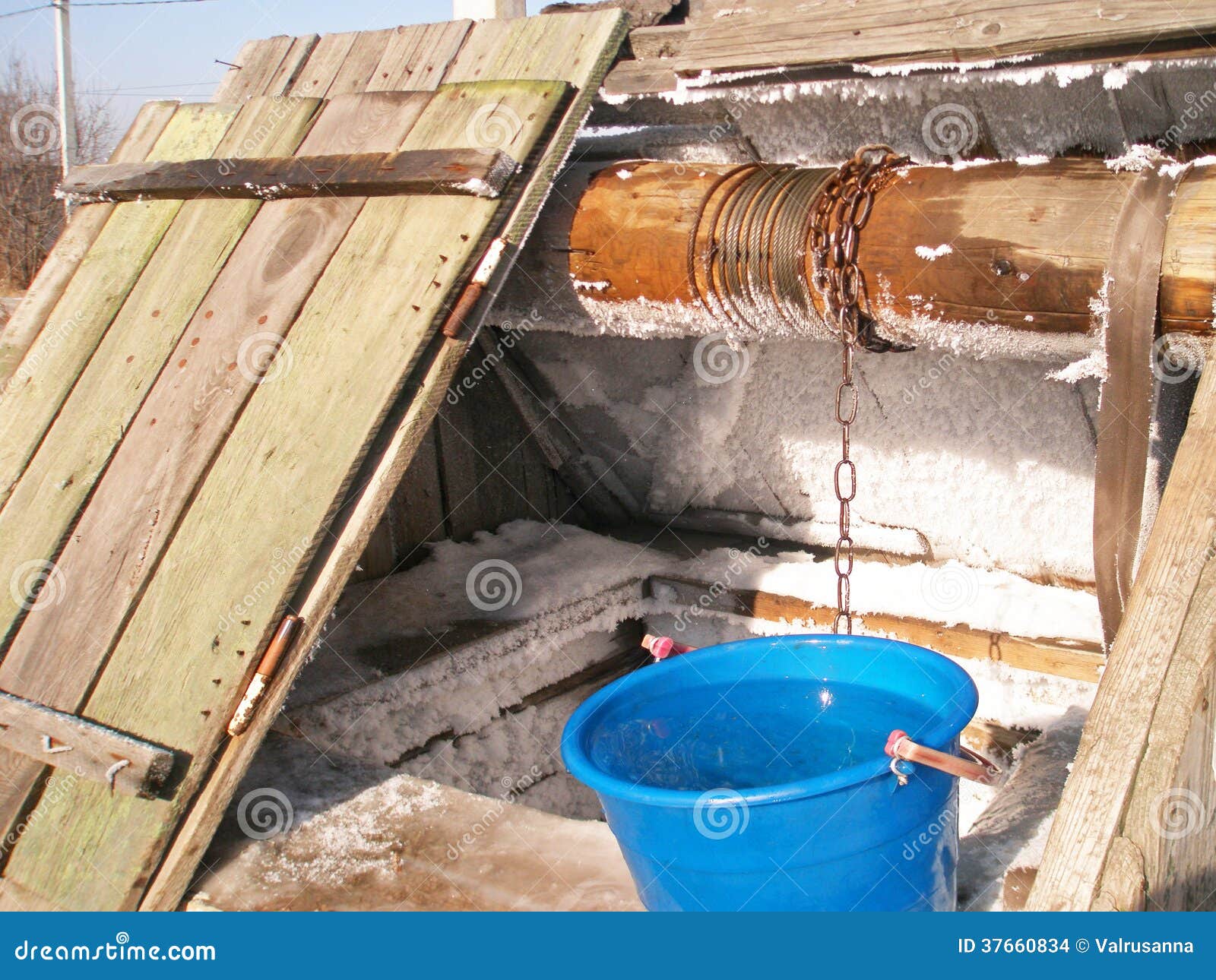 One large draw well stock photo. Image of board, construction - 37660834