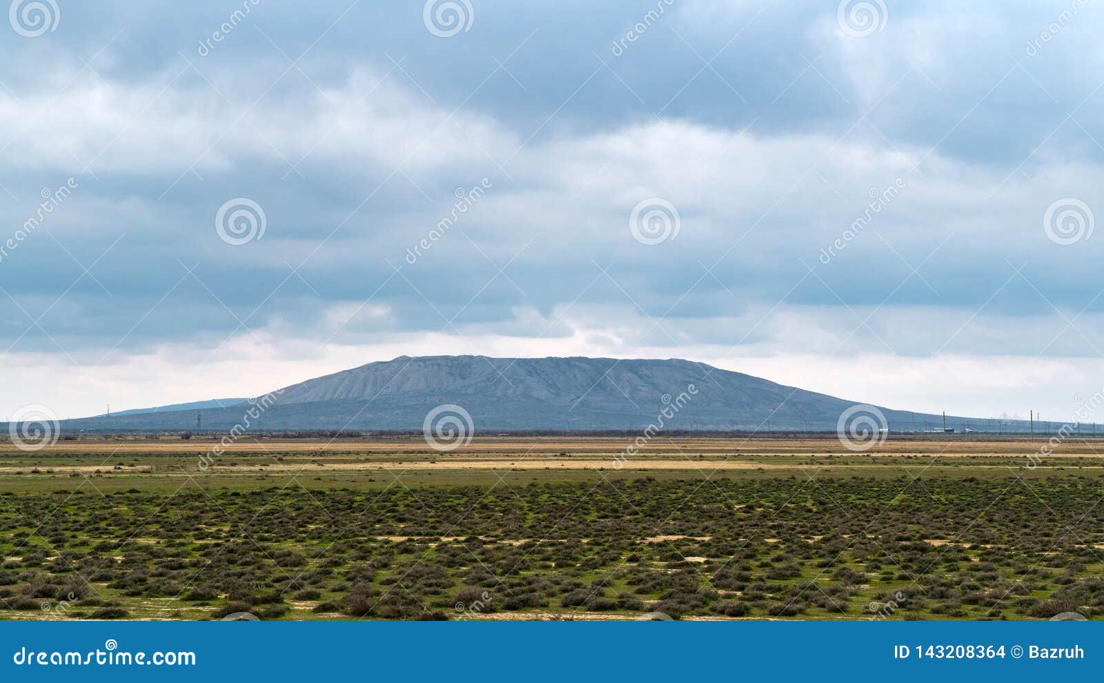 One of Largest Mud Volcanoes in Azerbaijan Stock Photo - Image of ...
