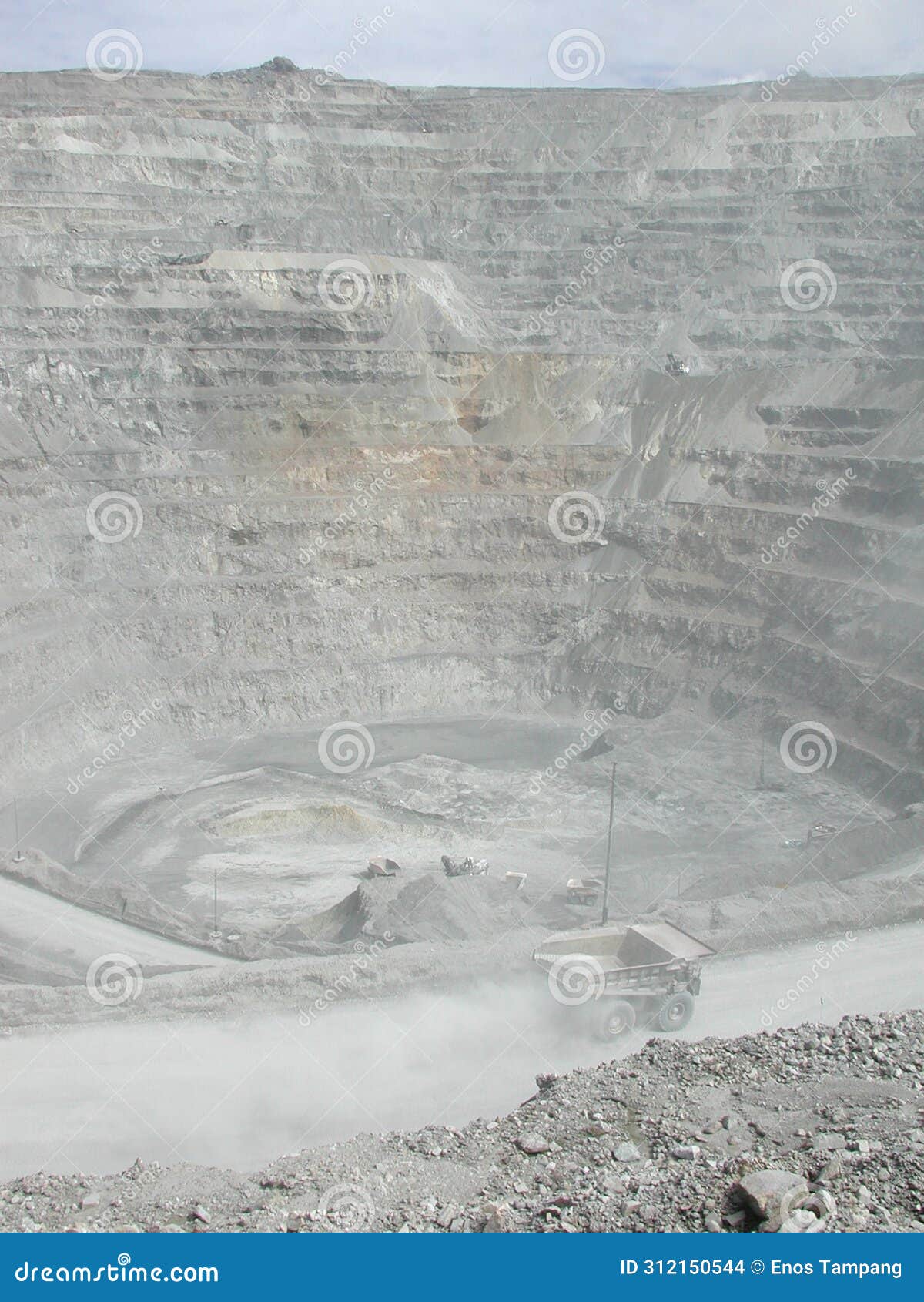 One of the Largest Openpit Mines in Indonesia. Stock Photo - Image of ...