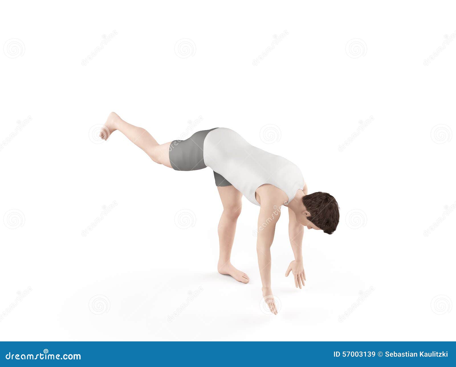 One leg drop stock illustration. Illustration of athletic - 57003139