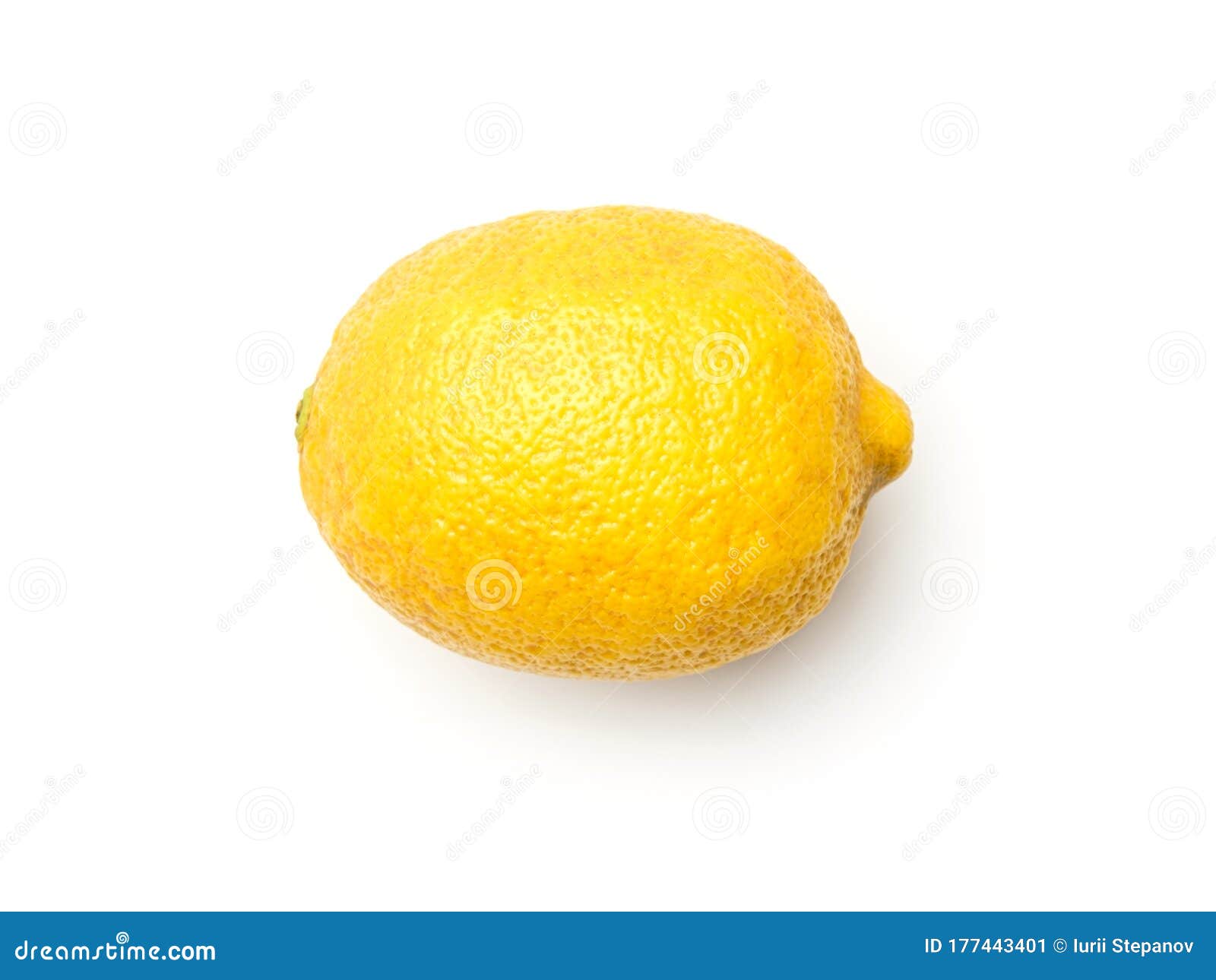 One Lemon Isolated on White Background Stock Image - Image of isolated ...