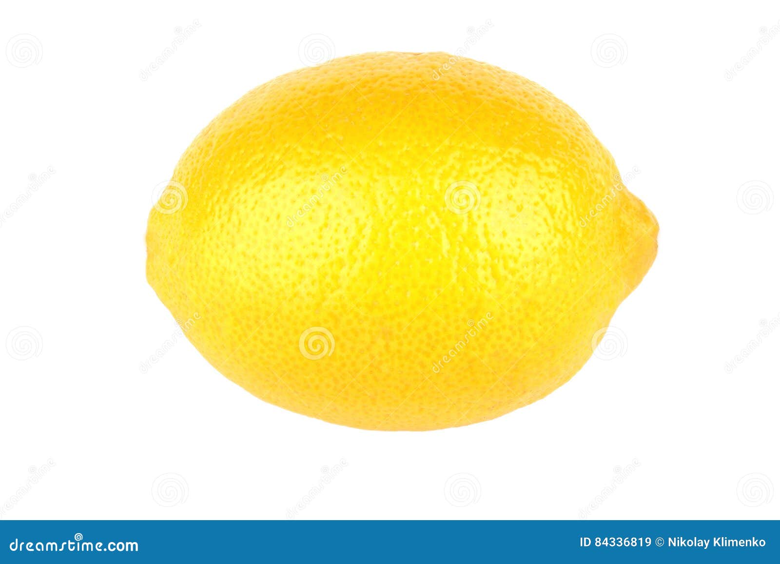 One Lemon Isolated on a White Bg Stock Image - Image of lifestyle, full ...