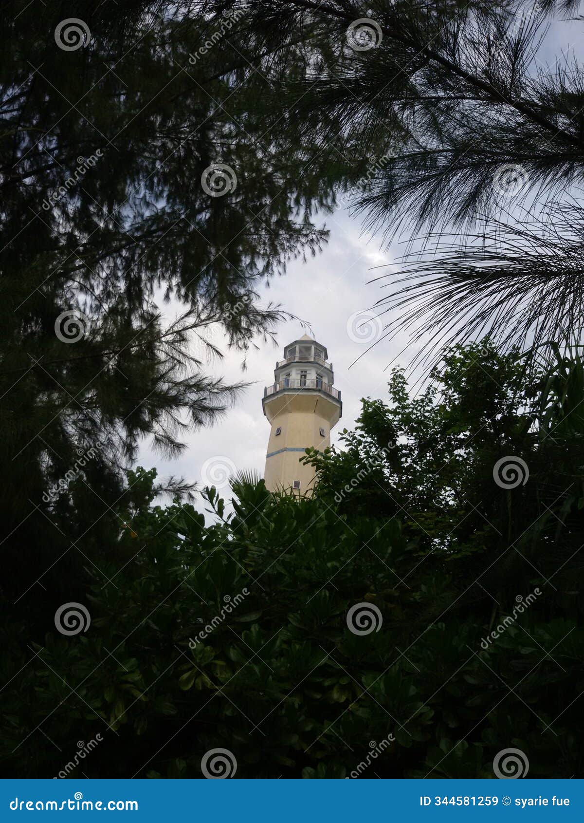 Two Lighthouses Located On The Rocks Of The Breakwaters That Protect ...
