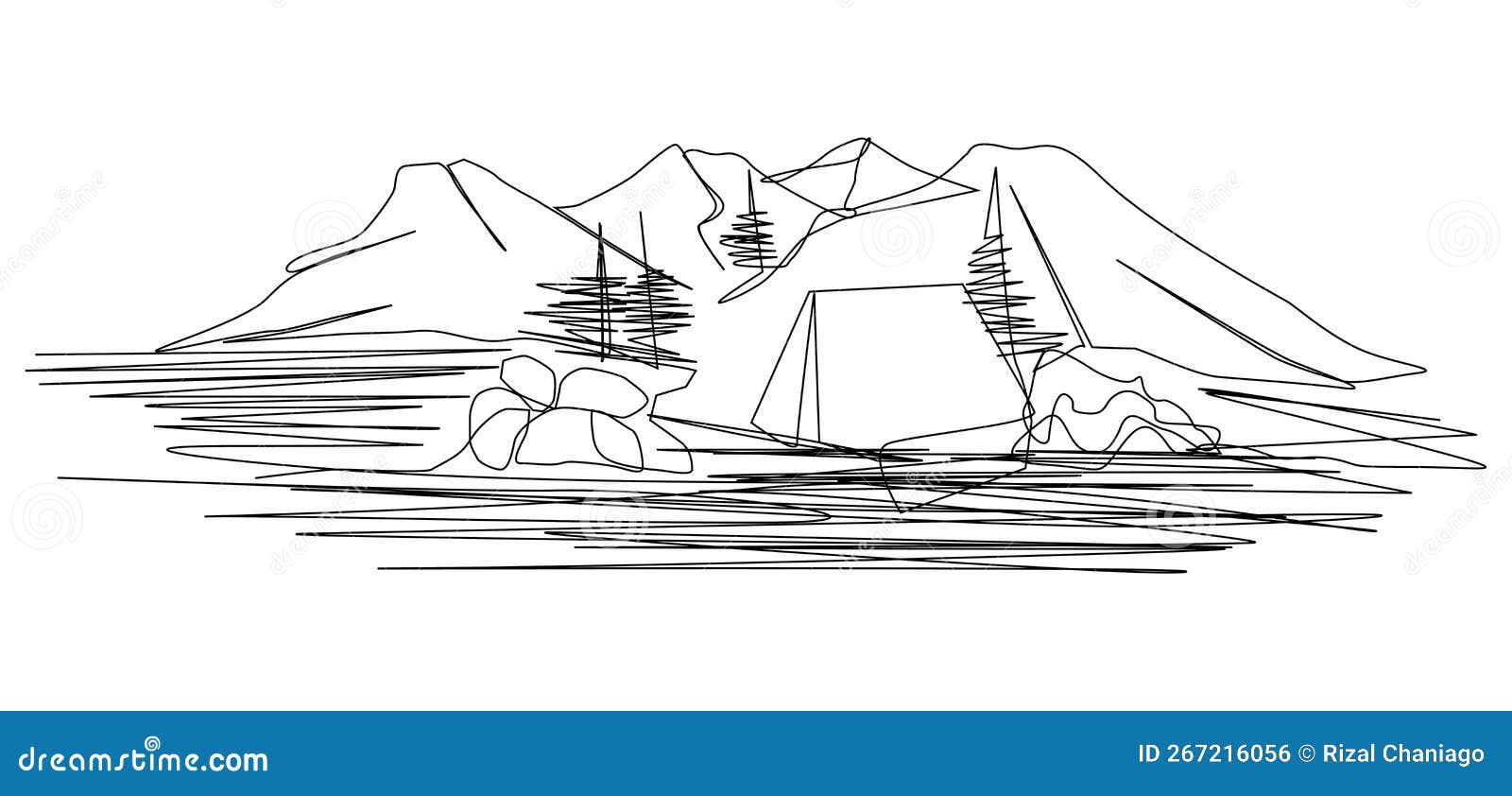 One-line Art. One Continues Line Art Stock Illustration - Illustration ...