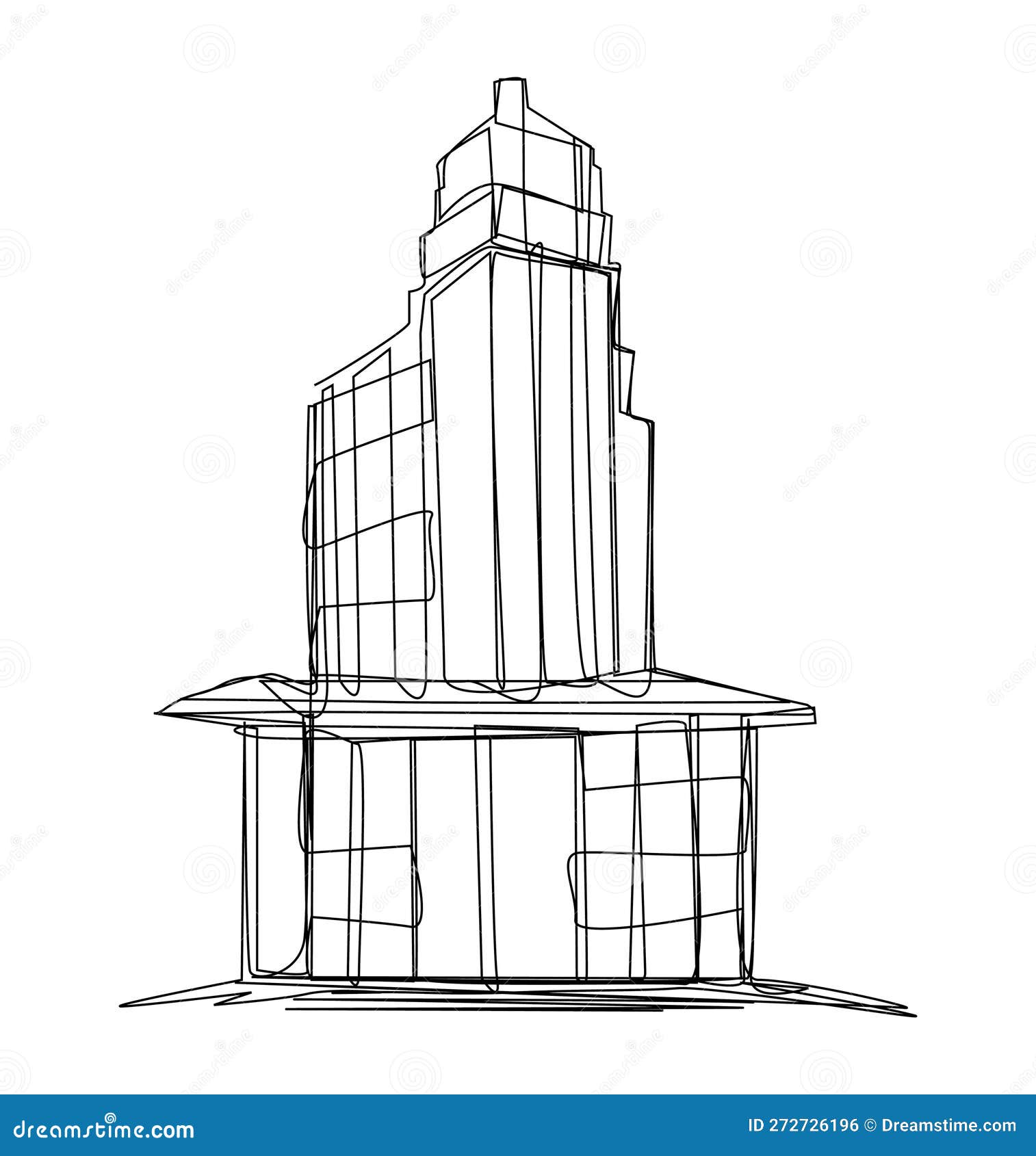 One Line Art. One Continues Line Art Stock Illustration - Illustration ...