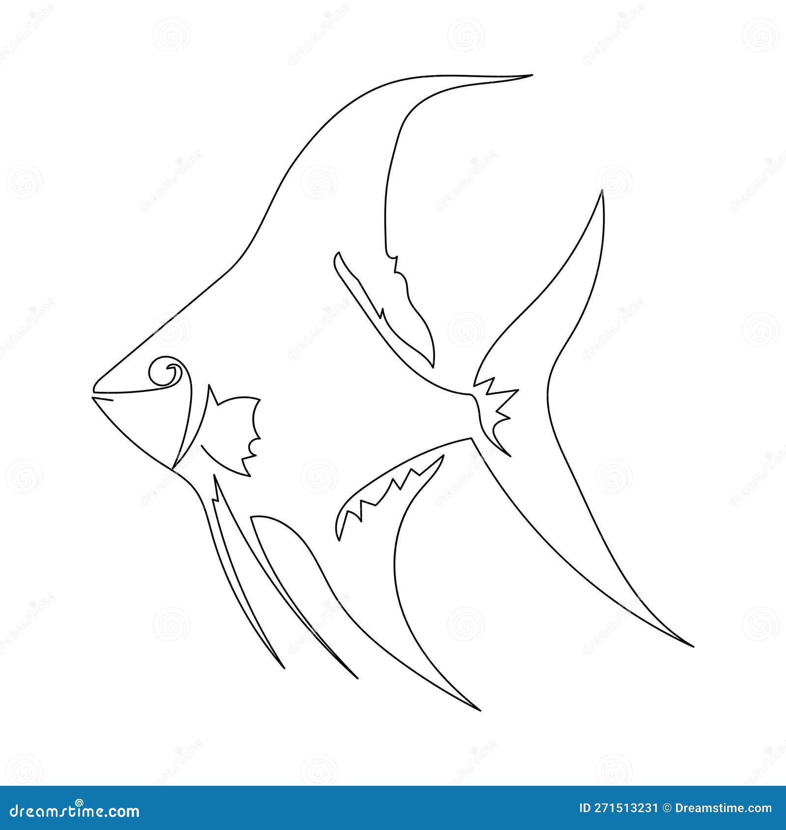 How To Draw A Angel Fish
