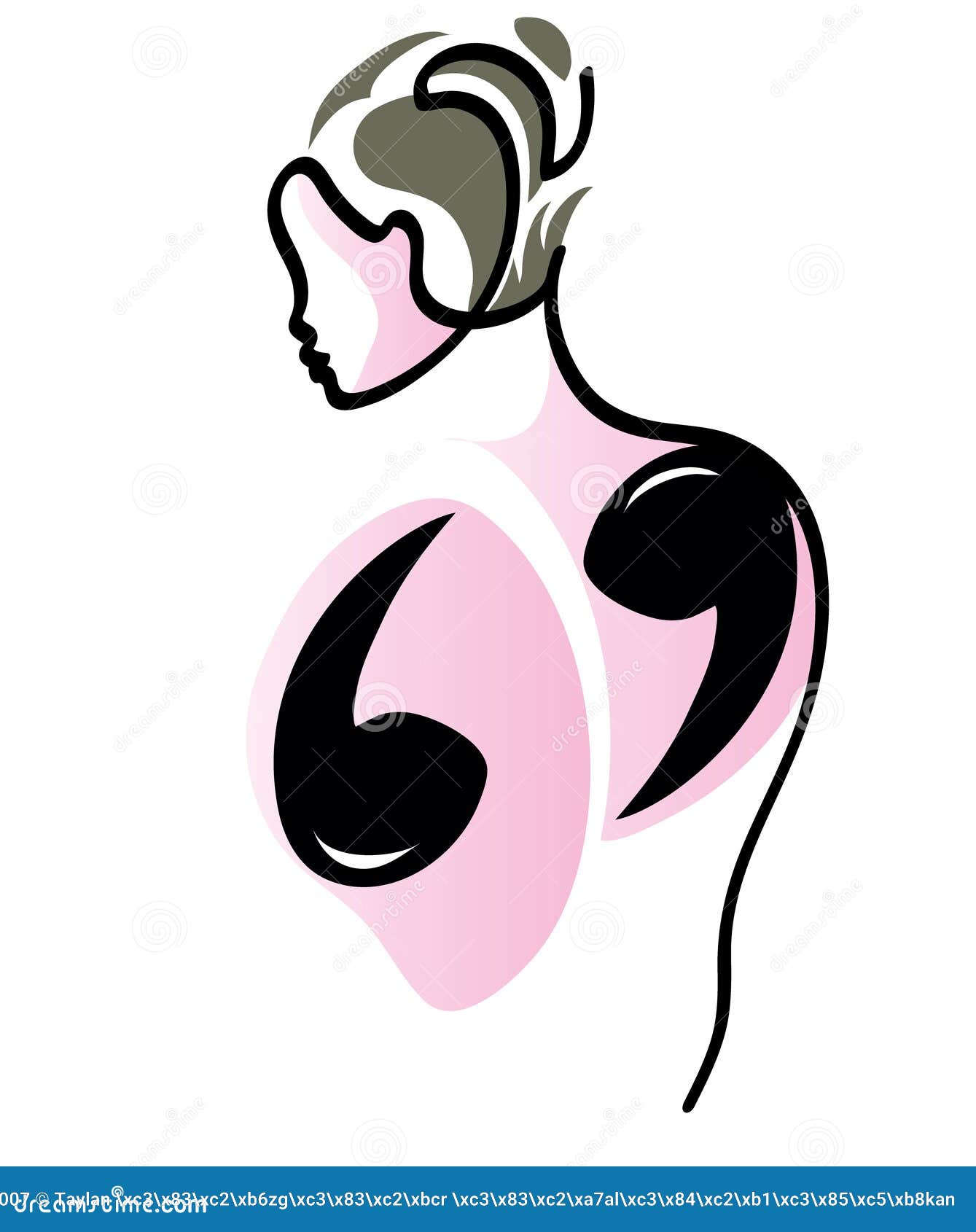 One Line Drawing of Apostrophe Illustration. Stock Illustration ...