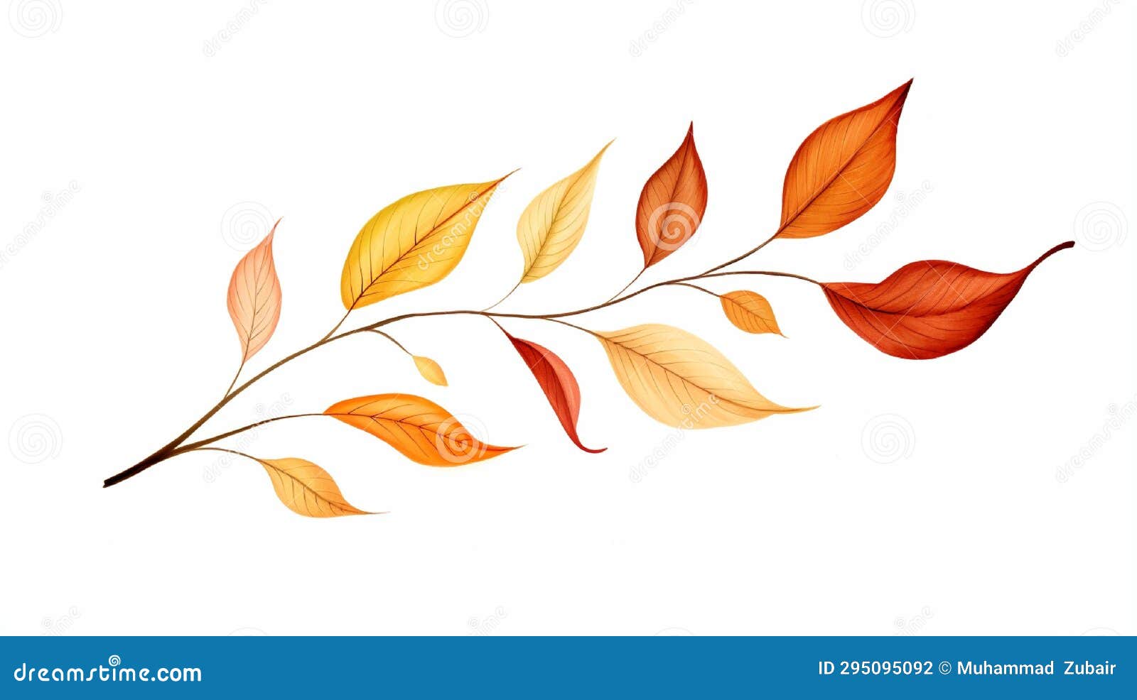One Line Drawing of Autumn Leaf. Stock Illustration - Illustration of ...