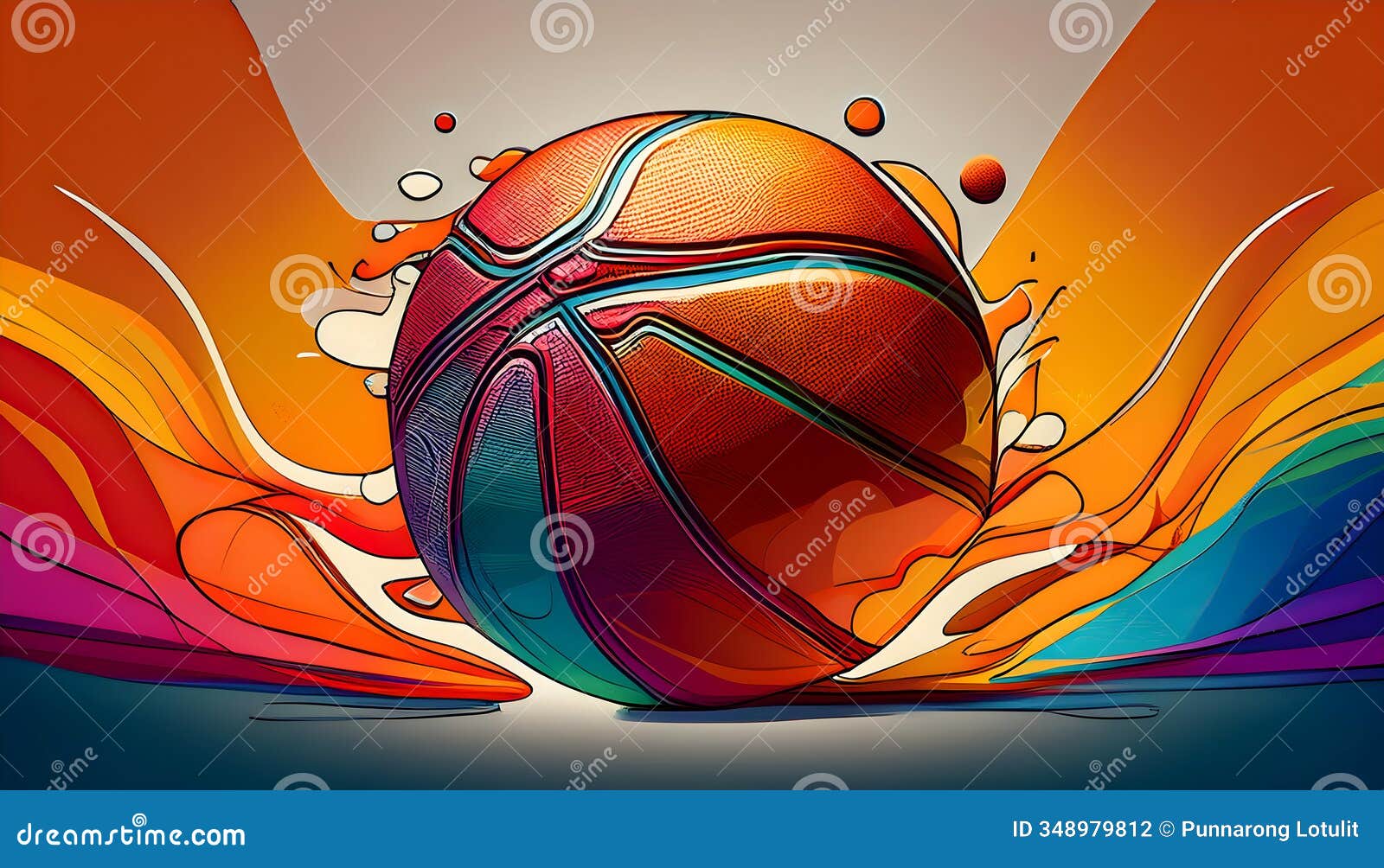 One Line Drawing and Continue for the Sport Stock Illustration ...