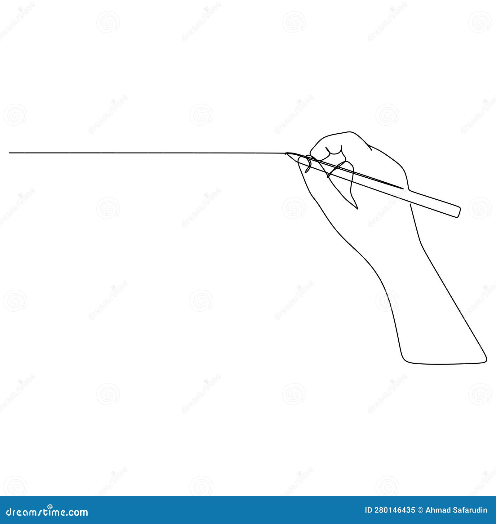 One Line Drawing Continuous Design of Hand Writing with Isolated on ...