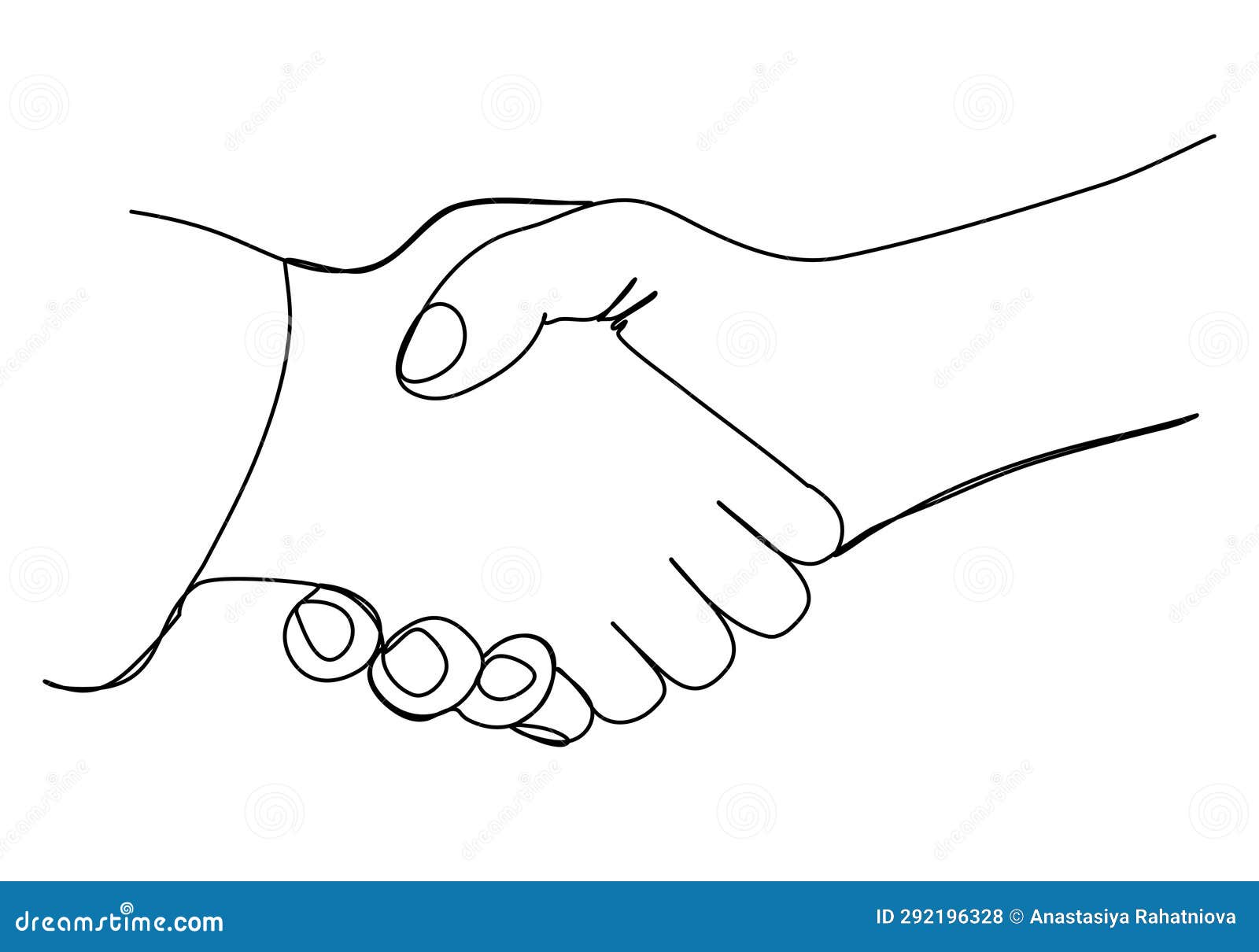 Drawing Of Handshake Cartoon Vector | CartoonDealer.com #27831173