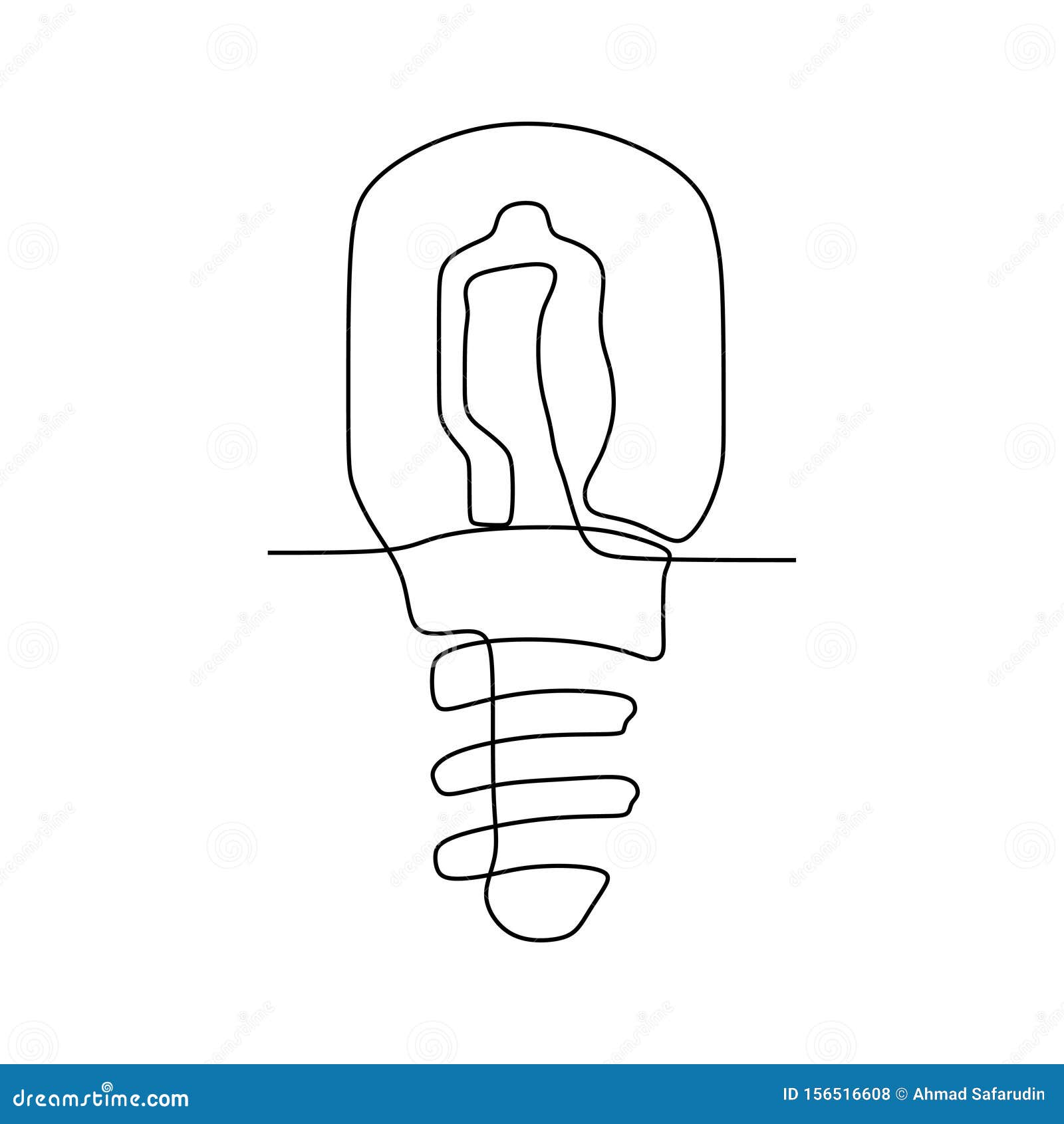One Line Drawing Light Bulb Symbol Idea and Creativity Isolated on ... One Line Drawing Light Bulb Symbol Idea and Creativity Isolated on ...