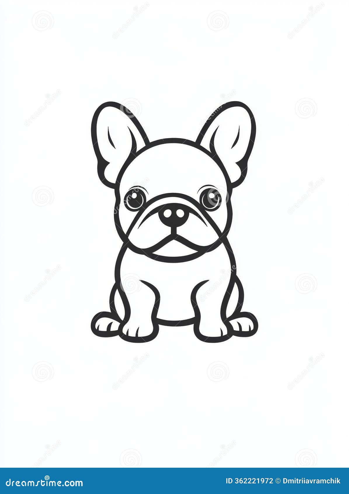 A One-line Drawing of a Pug Dog, Perfect for Printable Pet Art Stock ...