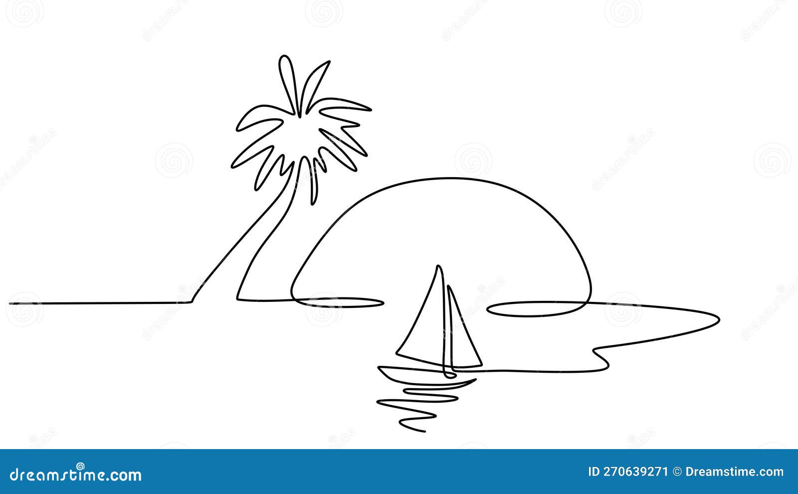 Beach Sunset Black And White Drawing