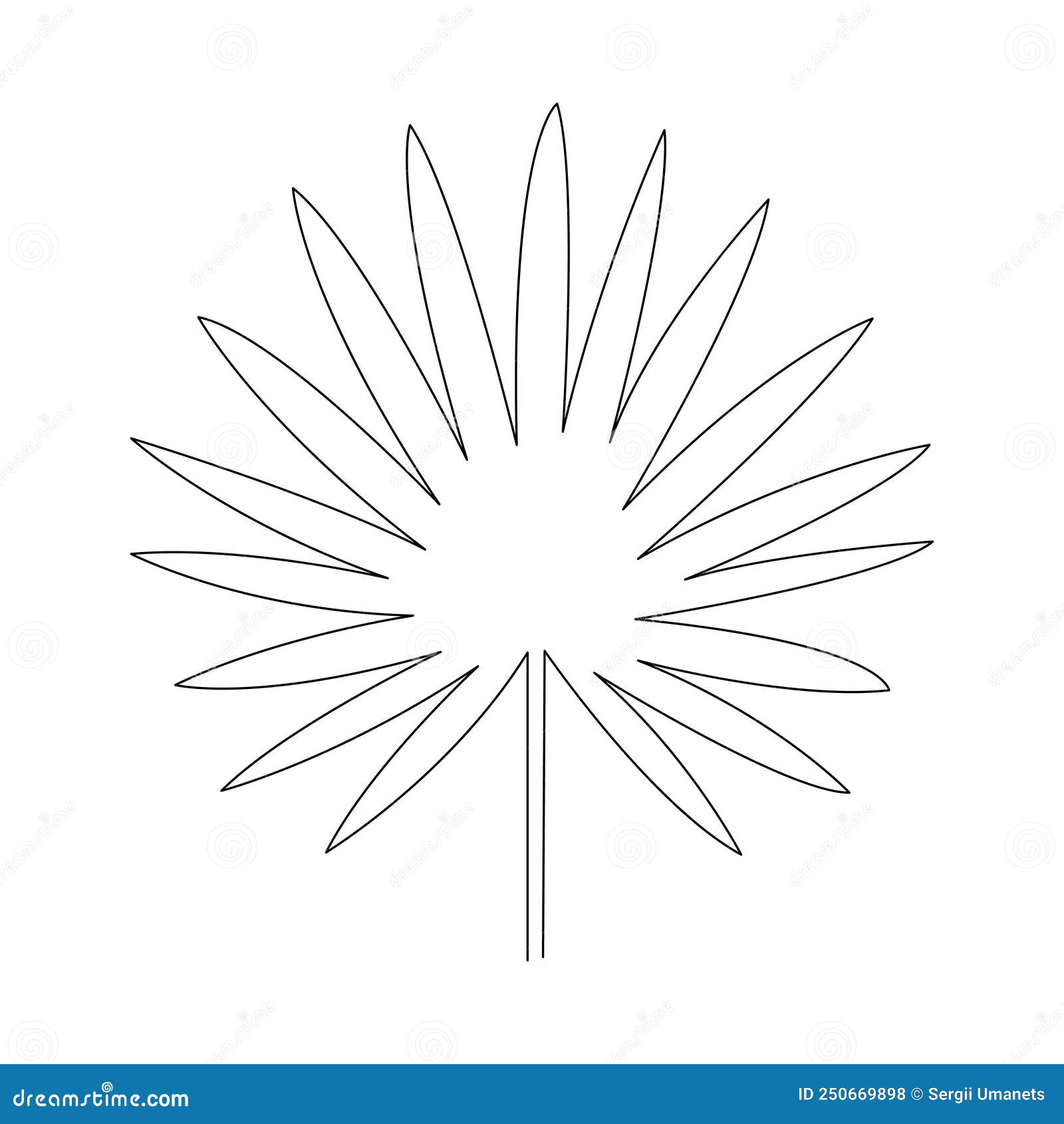 One Line Drawing Vector Leaf. Minimal Art. Stock Vector - Illustration ...