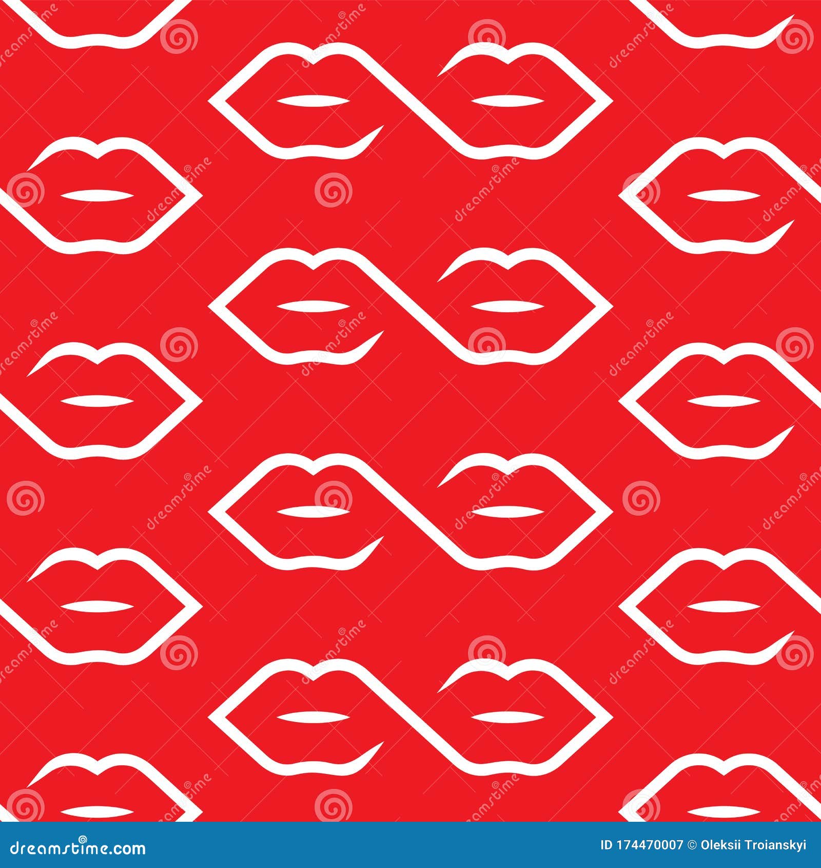 One Line Lips Isolated On White. Continuous Line Female Lips, Vector ...