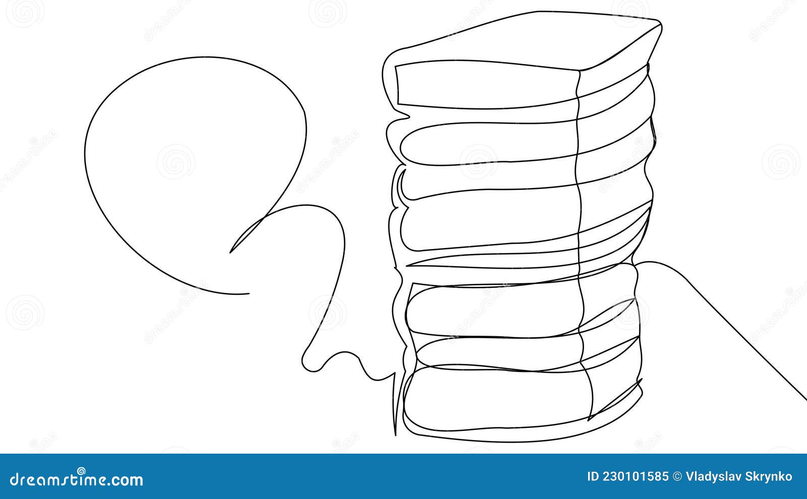 One Line Self-drawing of a Stack of Books Stock Video - Video of heap ...