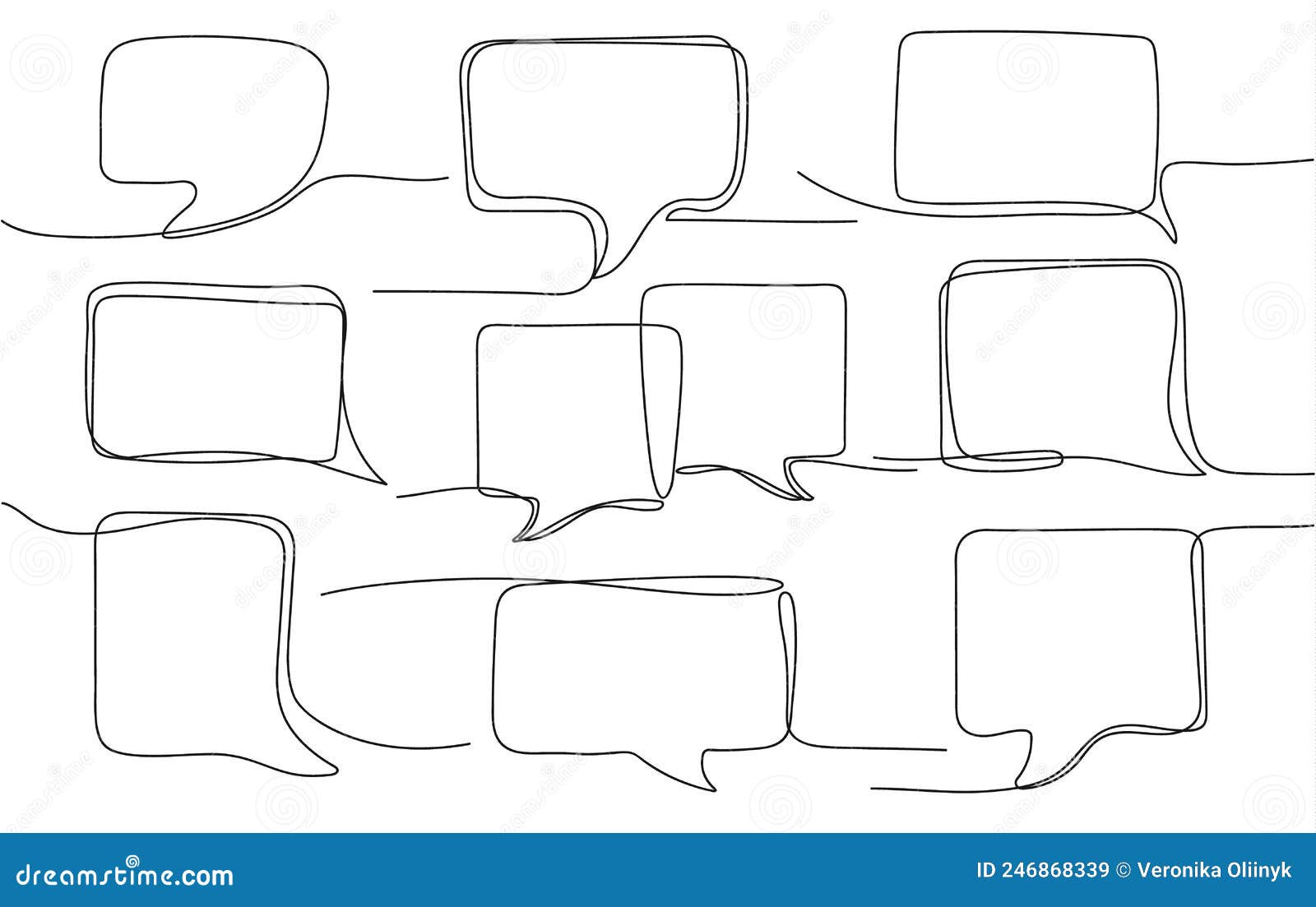 Comment Box Template Vector Illustration | CartoonDealer.com #129550818