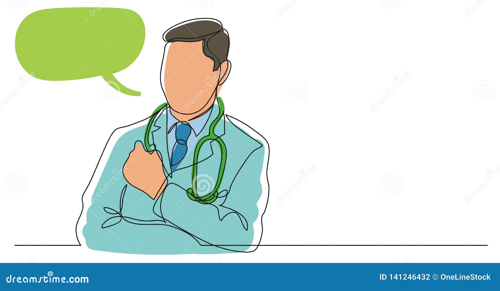One Line Vector Drawing of Hospital Man Doctor Thinking Stock Vector ... One Line Vector Drawing of Hospital Man Doctor Thinking Stock Vector ...