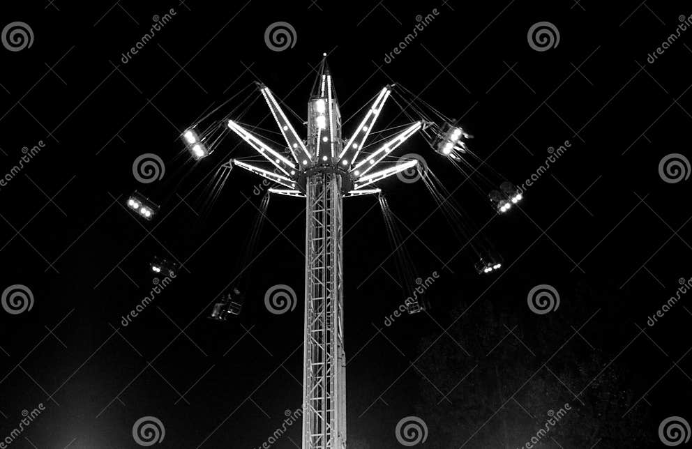 Lit slide at night stock photo. Image of color, colors - 161370144
