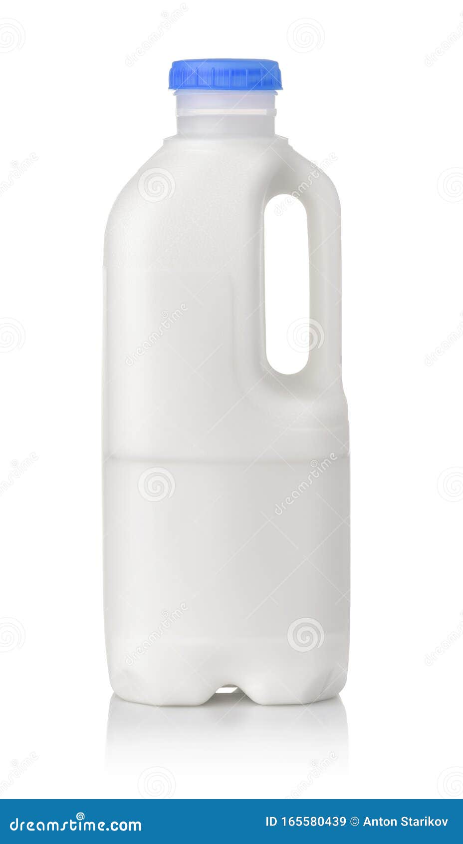 One Liter Plastic Milk Bottle Stock Image - Image of food, cover: 165580439