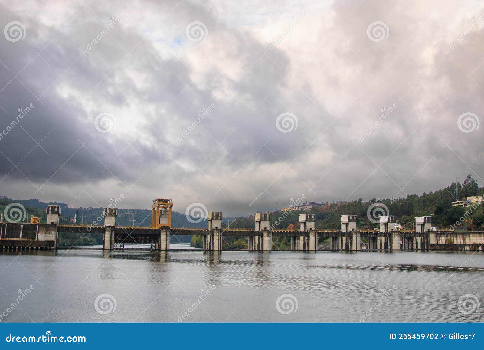 Lock located on the Douro stock photo. Image of douro - 265459702