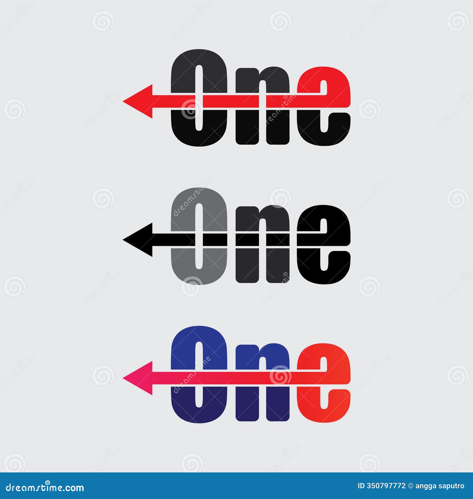 One Logo Design and Number One Design Graphic Illustration Stock ...
