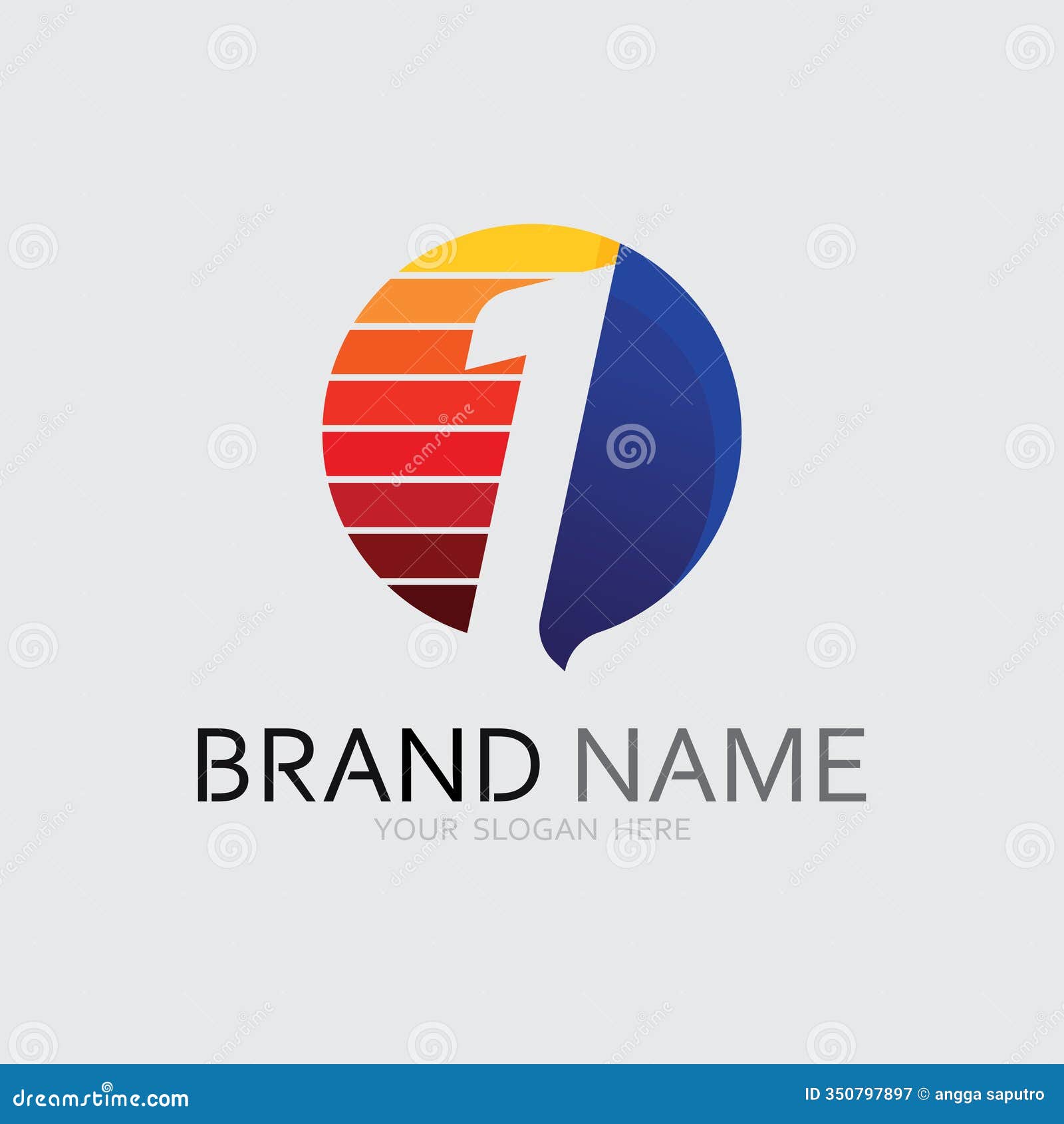 One Logo Design and Number One Design Graphic Illustration Stock ...
