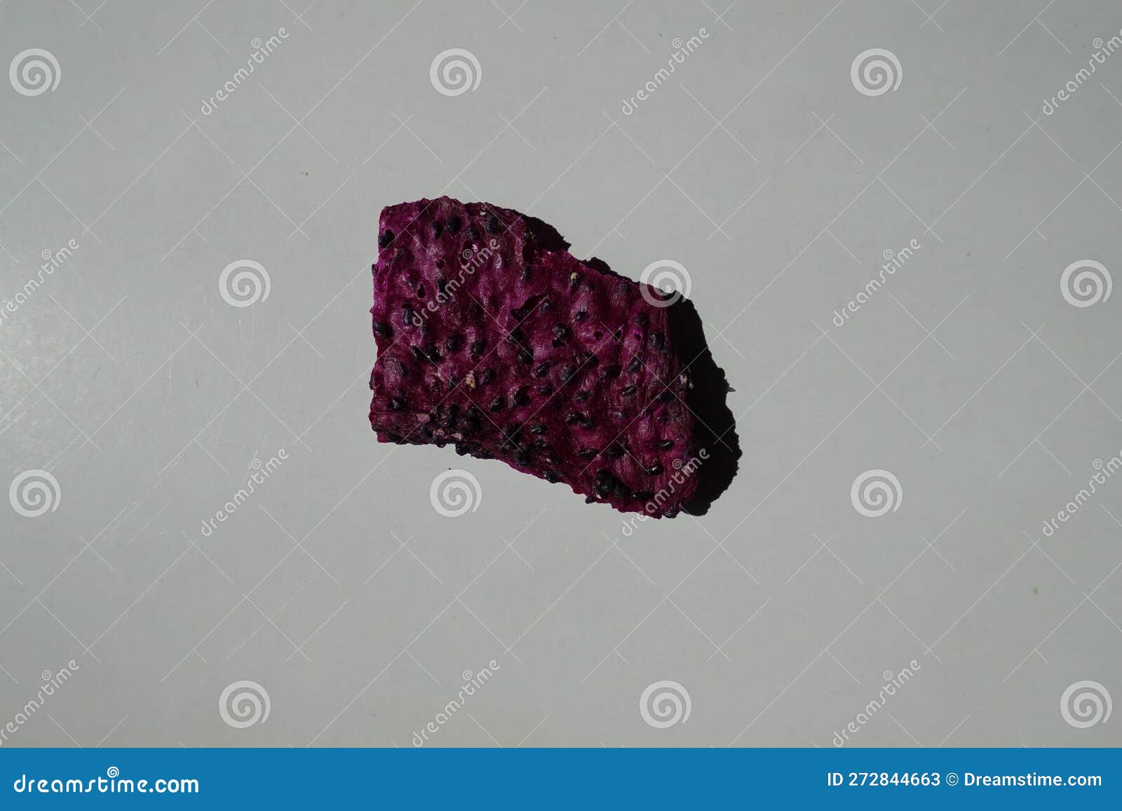 One Magenta-colored Crispy Dried Dragon Fruit Chip Stock Image - Image ...