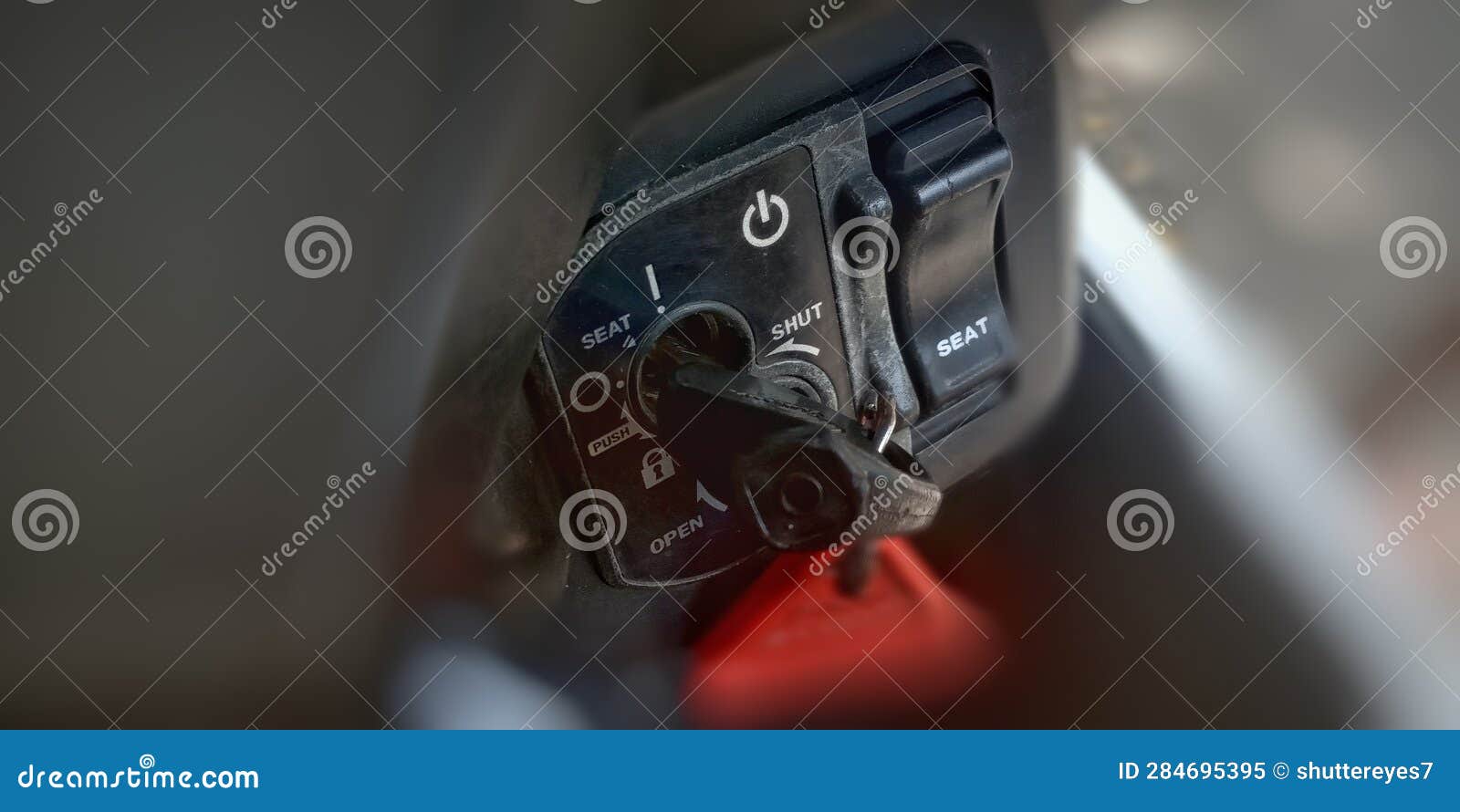 One of the Main Switch Types of Automatic Motorbikes Stock Image ...