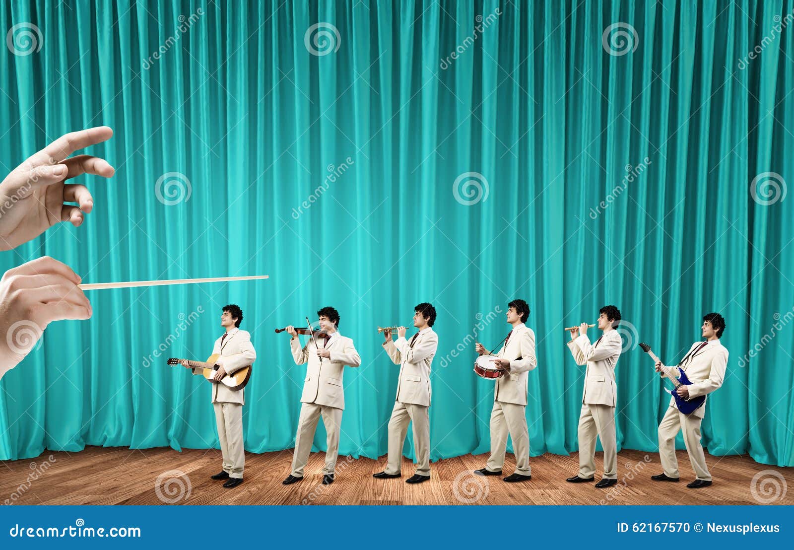 One man band stock photo. Image of leader, drums, human - 62167570