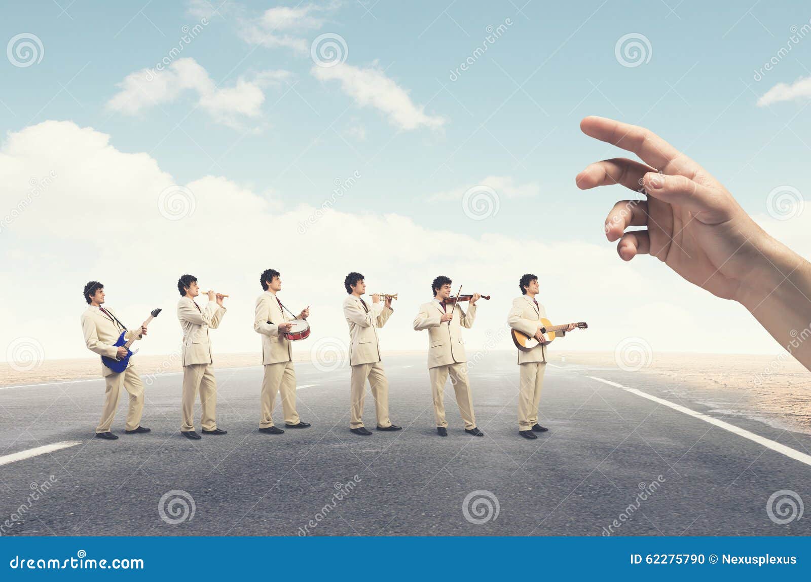 One man band stock photo. Image of orchestral, concert - 62275790