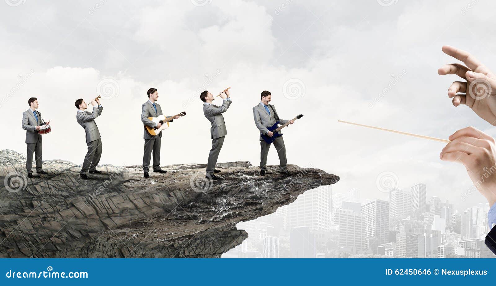 One man band stock photo. Image of play, business, performance - 62450646