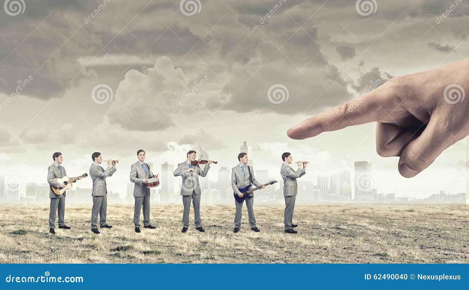 One man band stock photo. Image of team, musical, sound - 62490040