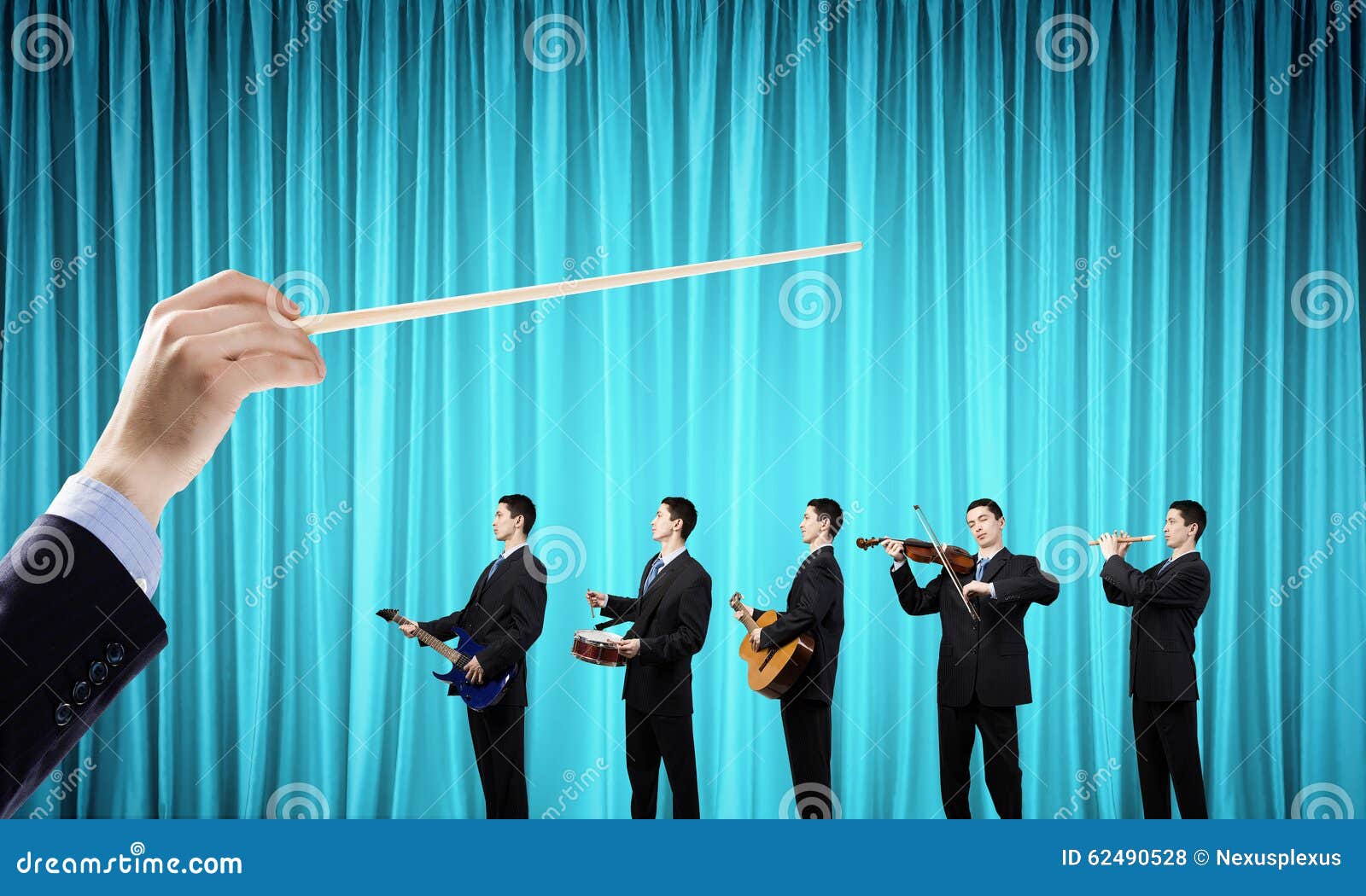 One man band stock photo. Image of business, musical - 62490528