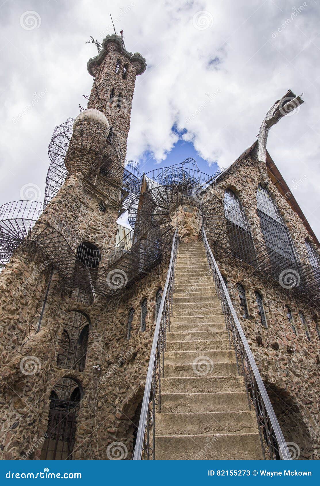 One man built castle stock image. Image of ancient, architectural ...