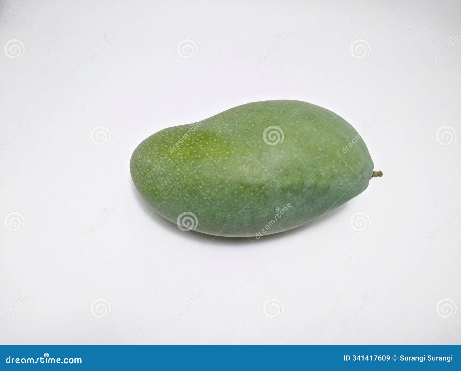 One Mango Fruit is Placed on a White Background. Stock Image - Image of ...