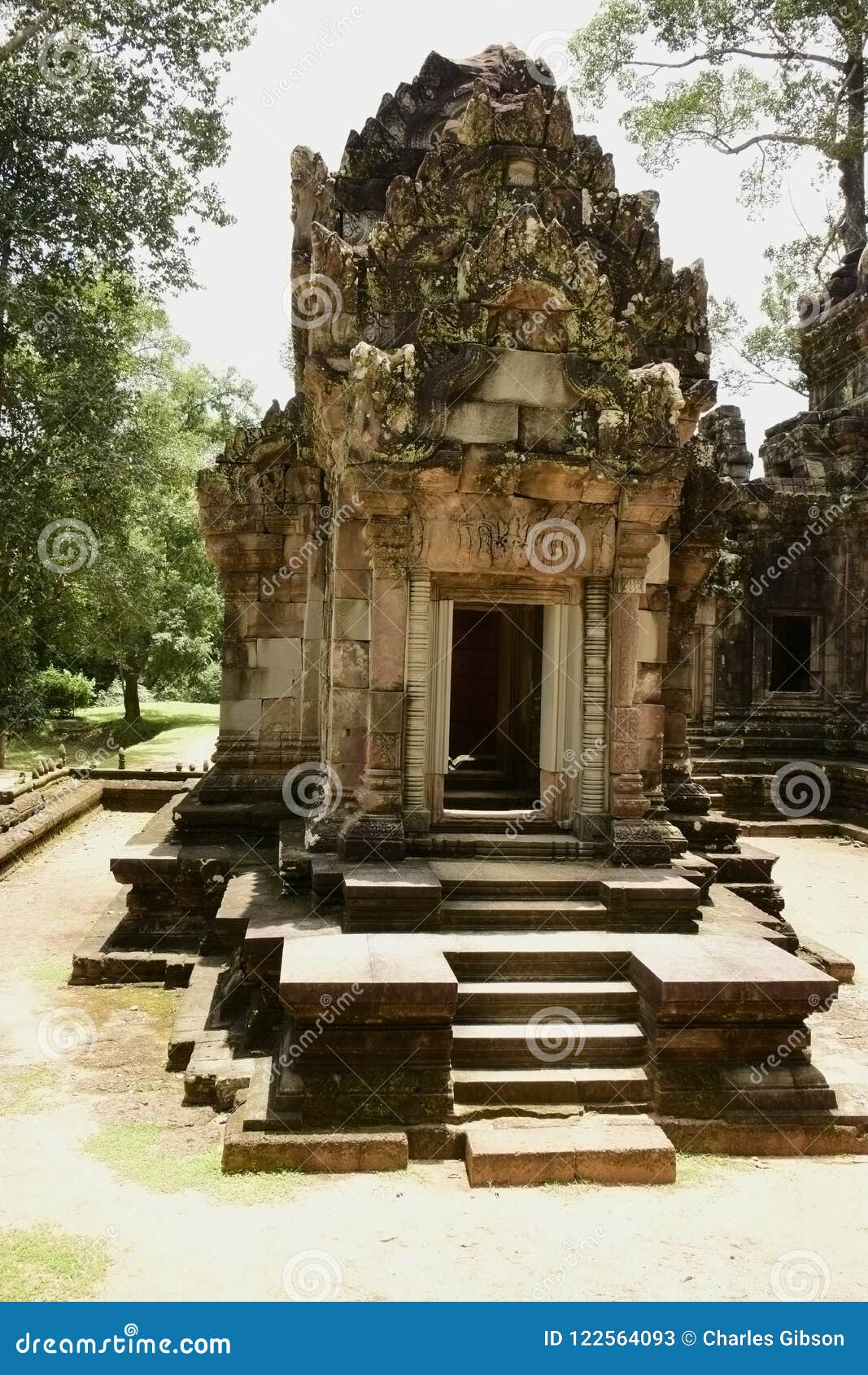 Ancient Angkor Wat Stone Structures Stock Image - Image of stone ...