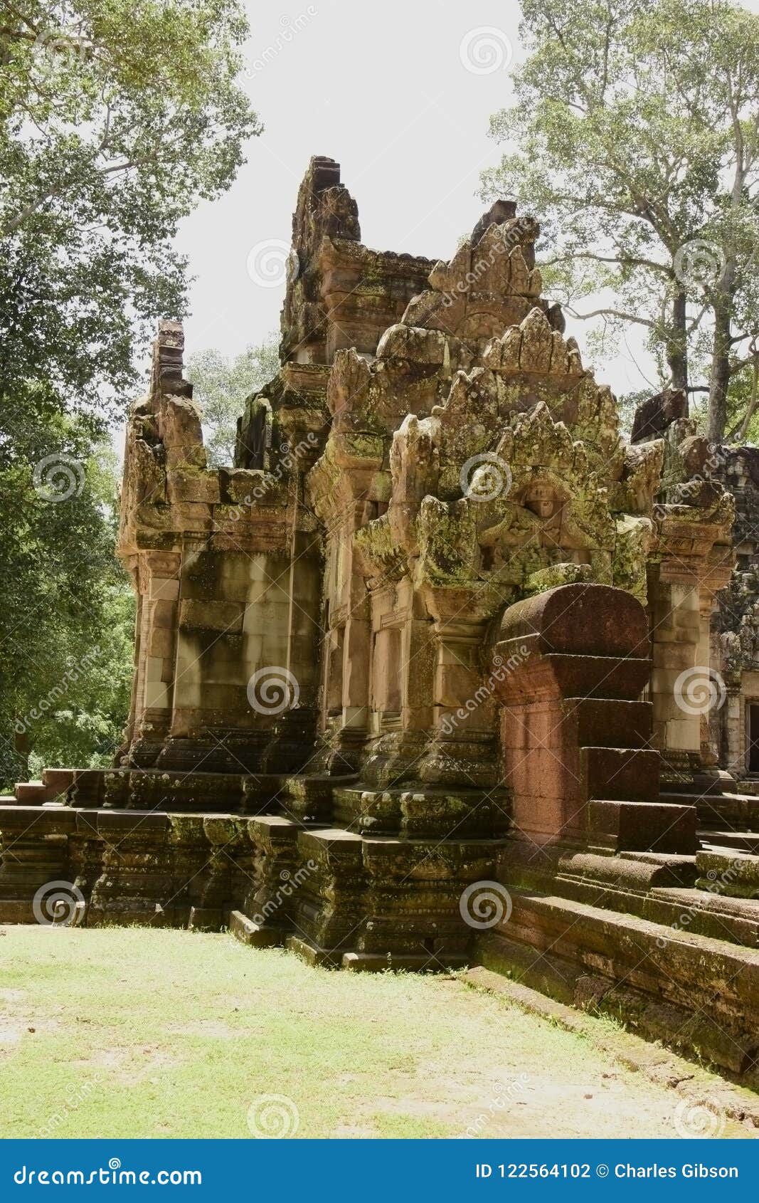 Ancient Angkor Wat Stone Structures Stock Photo - Image of angkor ...
