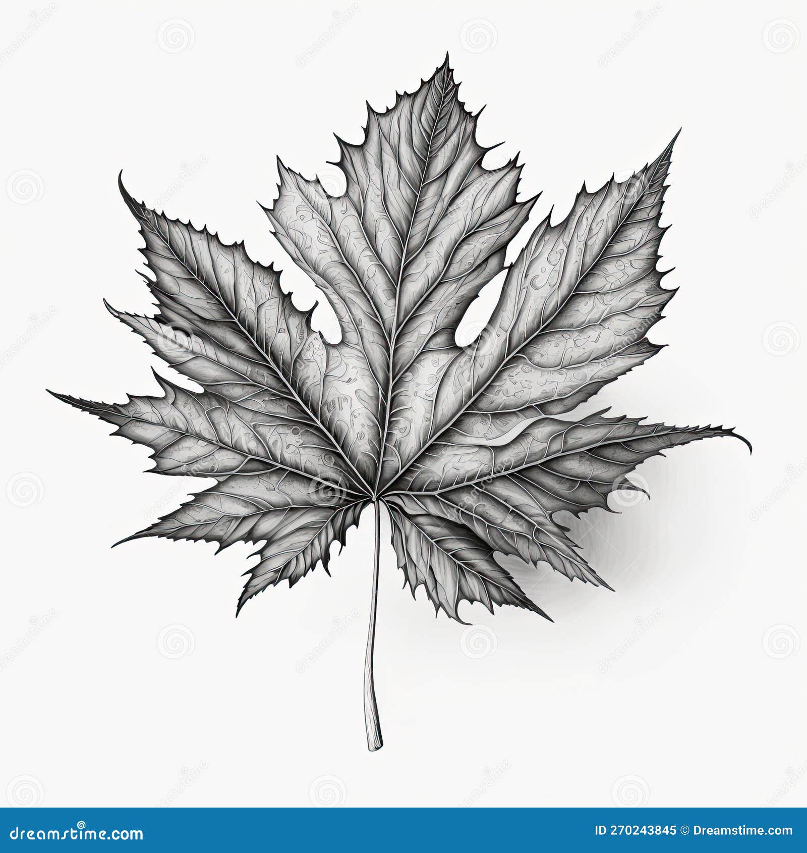 One mapple leaf isolated stock illustration. Illustration of foliage ...