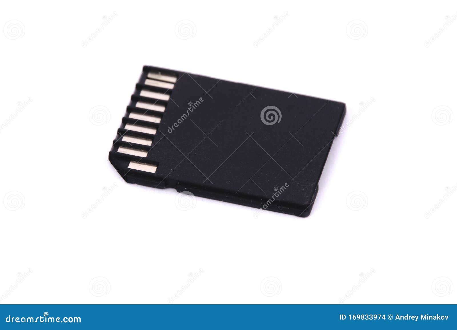 One Memory Sd Card Black Isolated Stock Photo - Image of gigabyte ...