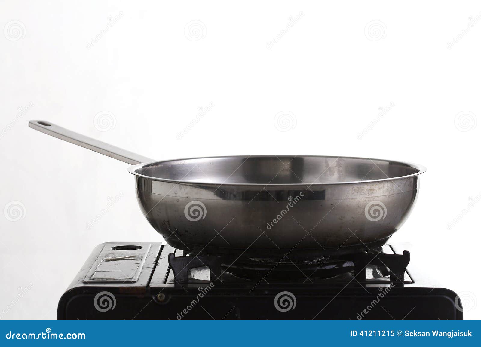 One metal pan stock image. Image of steel, preparation - 41211215