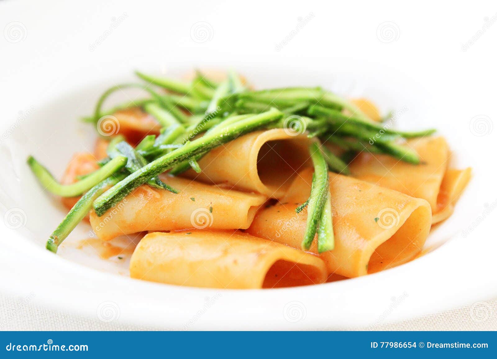 One Michelin Star Pasta with Asparagus Stock Photo - Image of star ...