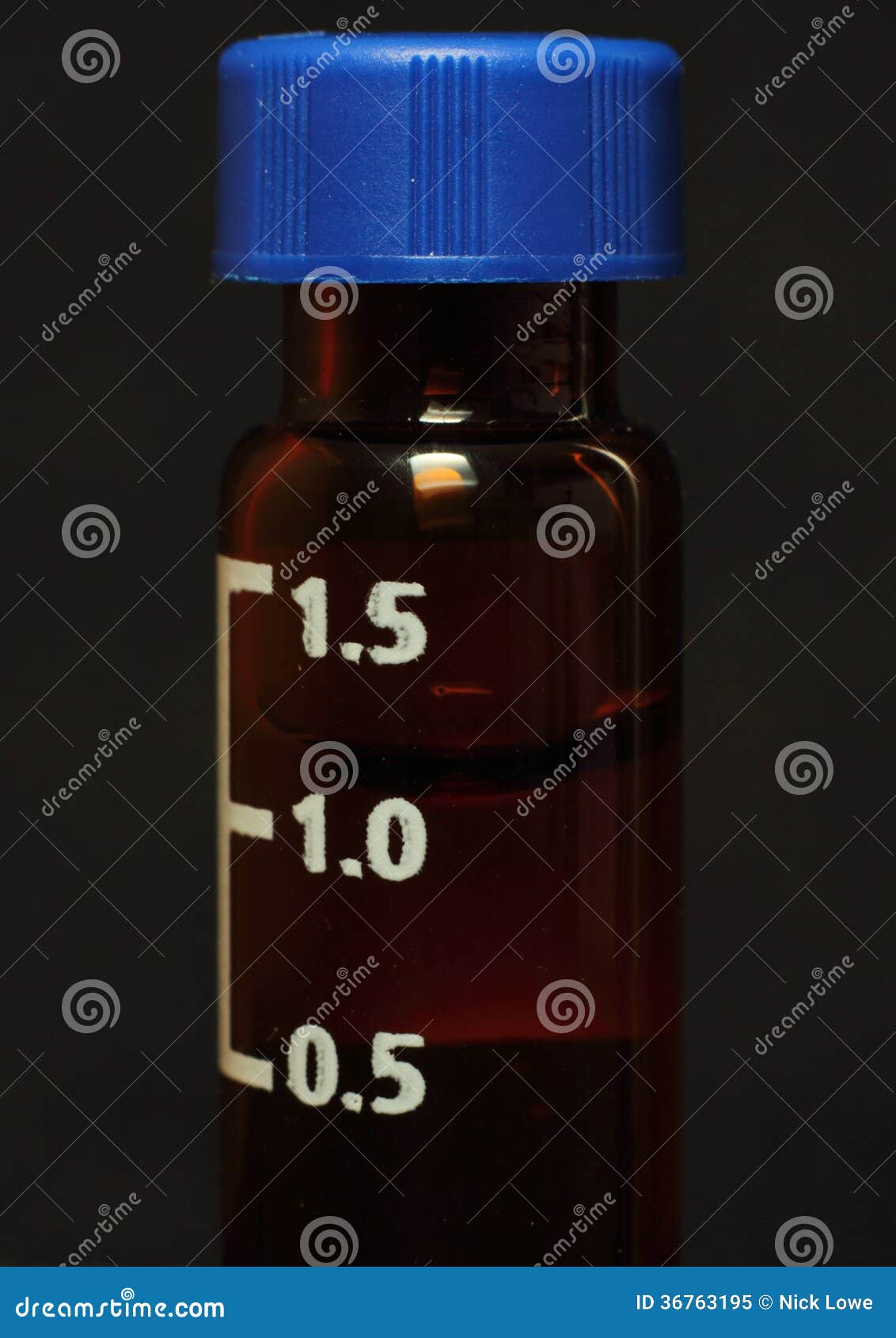 One Milliliter Vial stock image. Image of chemistry, glassware - 36763195