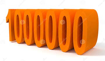 One million stock illustration. Illustration of white - 11547360